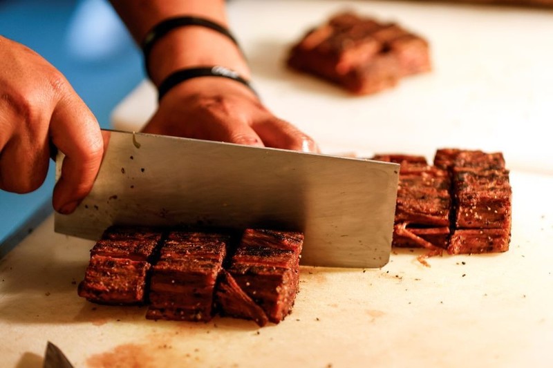 Redefine meat: this 3D-printed plant protein mimics flank steak | World ...