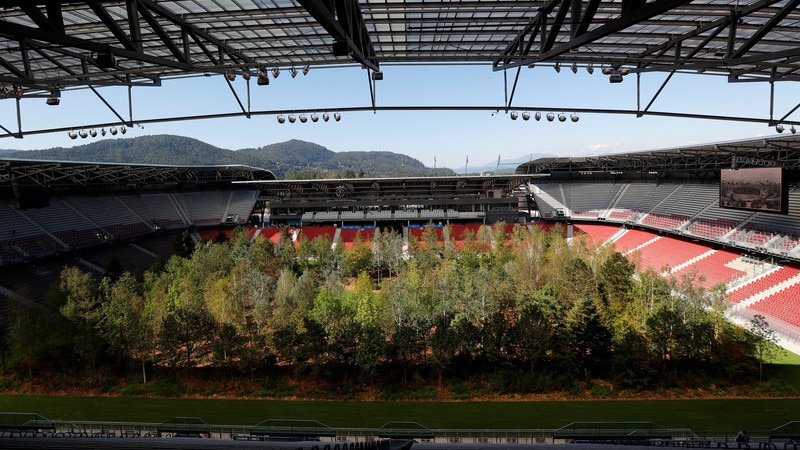 This artist turned a football stadium into a forest to raise awareness ...
