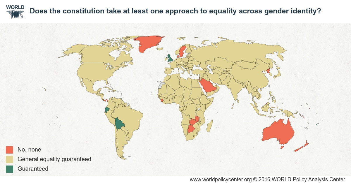 Only 5 countries give LGBT people equal constitutional rights | World ...