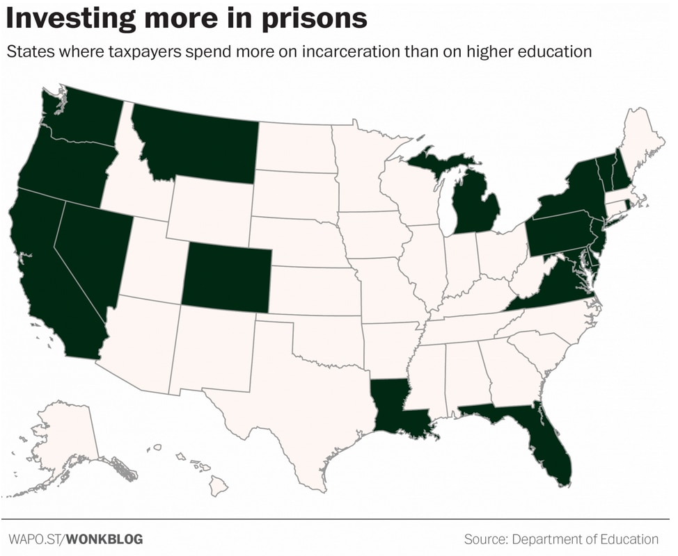 US spending is rising much faster on prisons than on schools | World ...