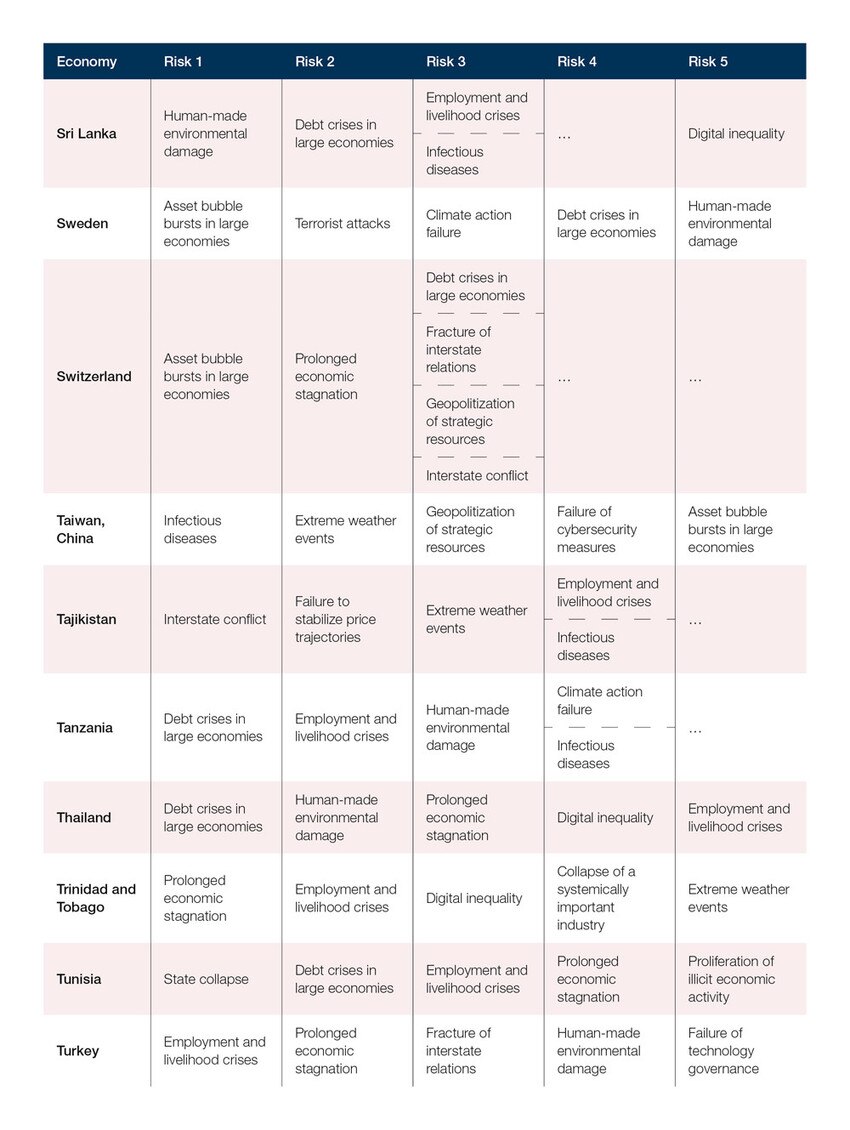 Appendix B: Executive Opinion Survey: National Risk Perceptions ...