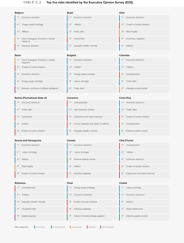 Appendix C: Executive Opinion Survey: National Risk Perceptions ...