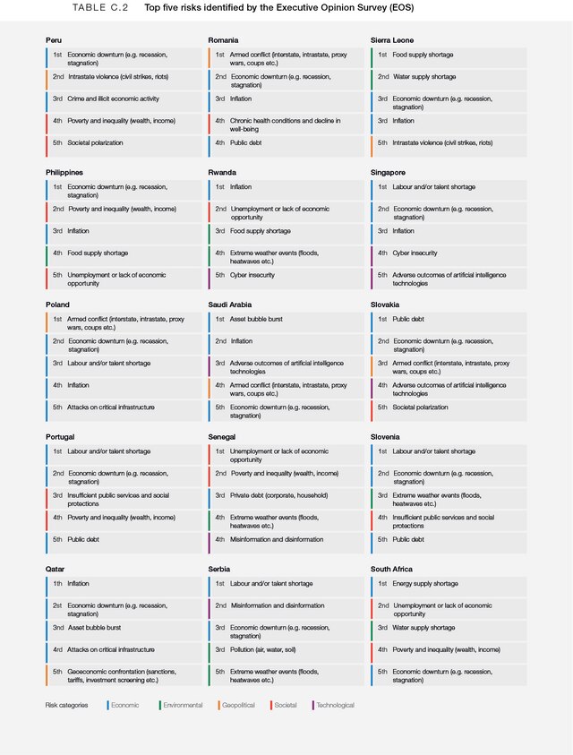 Appendix: C - Global Risks Report 2025 | World Economic Forum