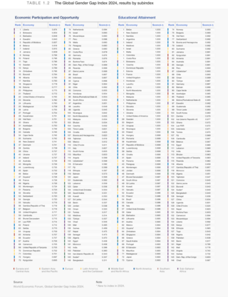 Benchmarking gender gaps, 2024 - Global Gender Gap Report 2024 | World ...