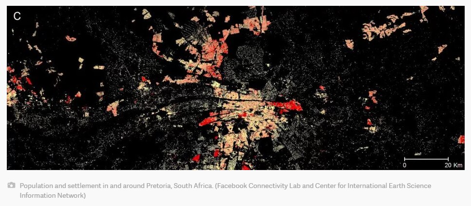 The gaps in global internet connectivity - as mapped by Facebook ...