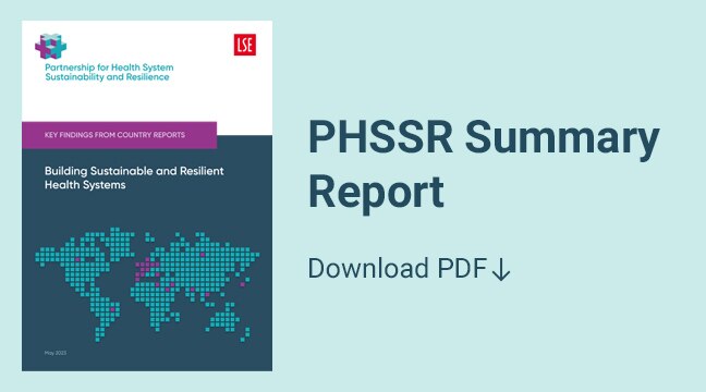 Partnership for Health System Sustainability and Resilience - PHSSR ...