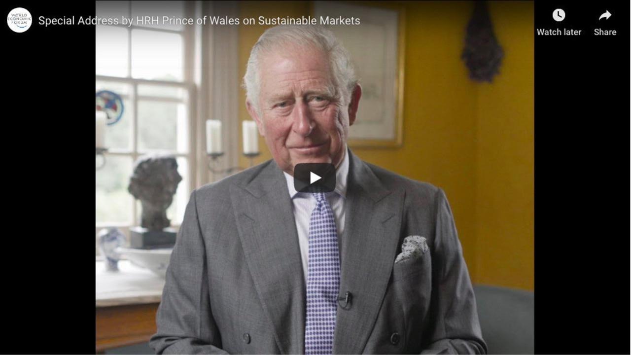 Special Address By Hrh Prince Of Wales On Sustainable Markets World