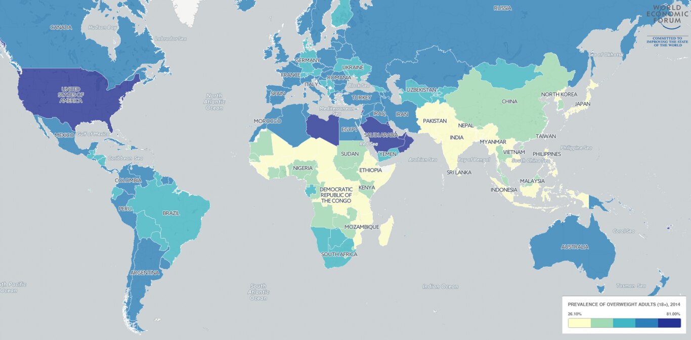 5 facts about global obesity | World Economic Forum