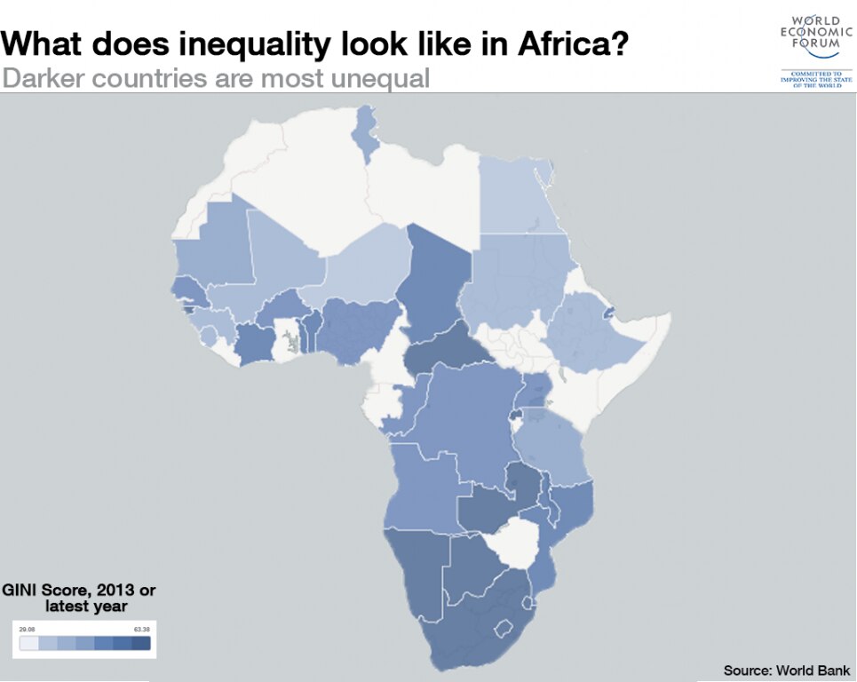 5 maps on the state of global inequality | World Economic Forum