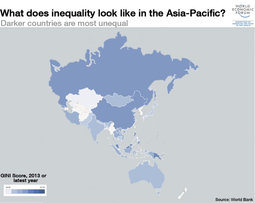 5 maps on the state of global inequality | World Economic Forum